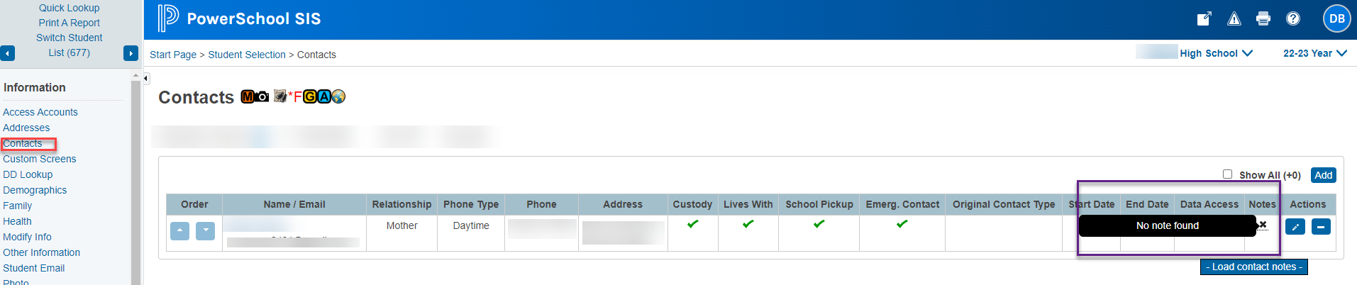 MISD Contacts Add Notes
